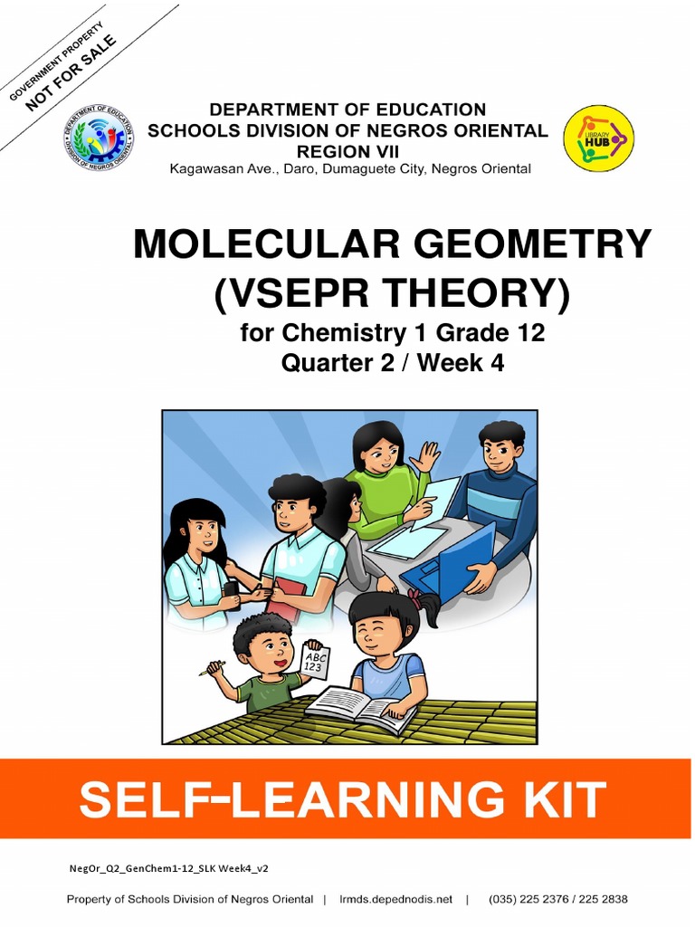 Molecular Geometry (Vsepr Theory) : For Chemistry 1 Grade 12 Quarter 2 ...