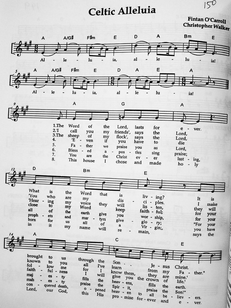 AL - Celtic Alleluia (Carroll) 1 | PDF