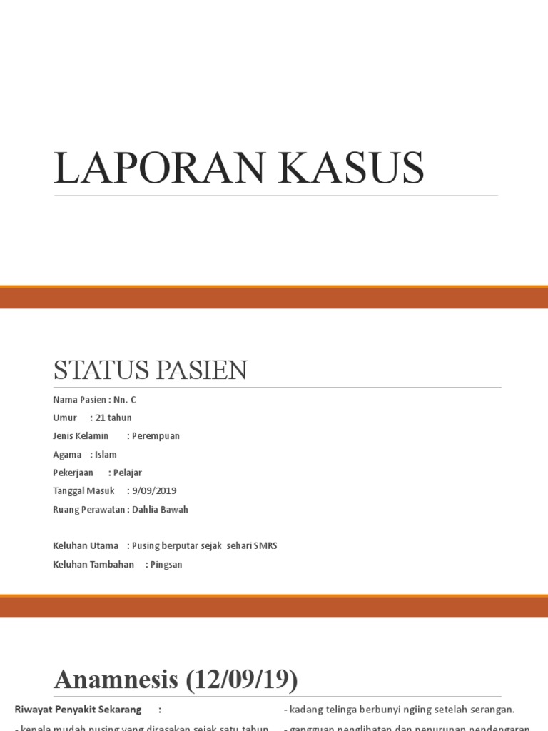 Vertigo Sentral | PDF | Kesehatan Holistik