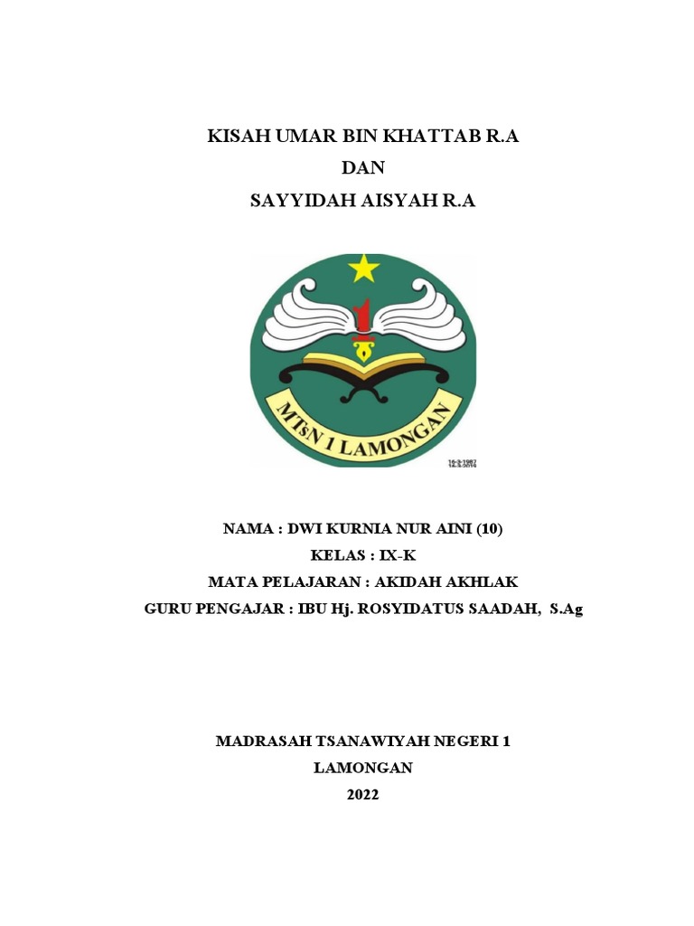 Kisah Umar Bin Khattab Dan Aisyah Binti Abu Bakar | PDF Kisah Umar Bin Khattab Dan Aisyah Binti Abu Bakar | PDF