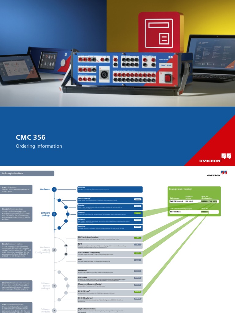 CMC 356 Ordering Information ENU | PDF | Relay | Transformer