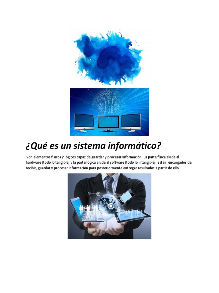 ¿Qué Es Un Sistema Informático | PDF