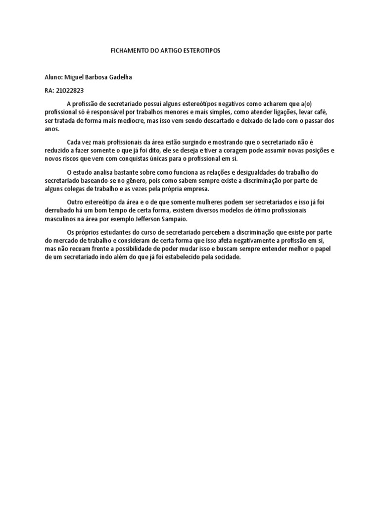 Fichamento | PDF | Autoajuda