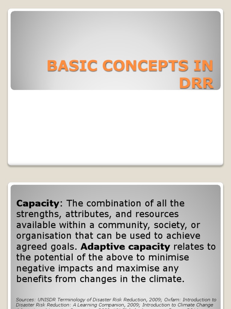 DRR Basic Concepts | PDF | Disaster Risk Reduction | Hazards
