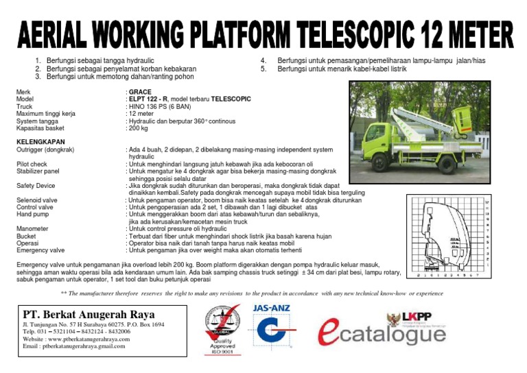 Brosur Hino 136 HD 12 Meter | PDF