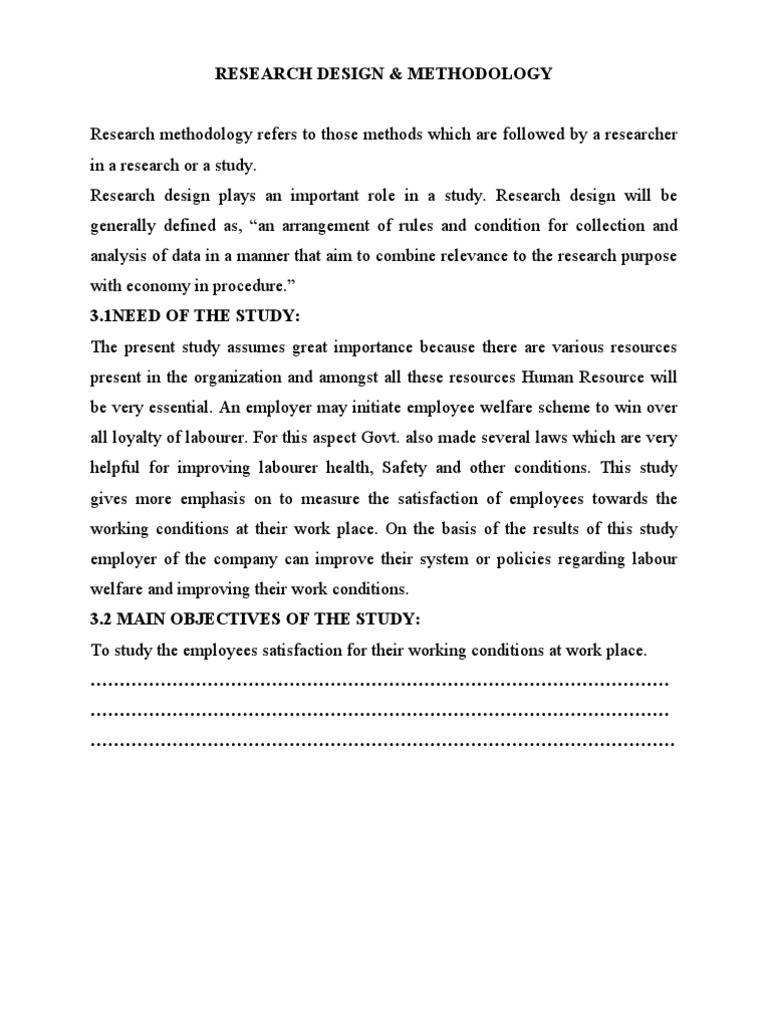 Research Design & Methodology | PDF | Questionnaire | Survey Methodology