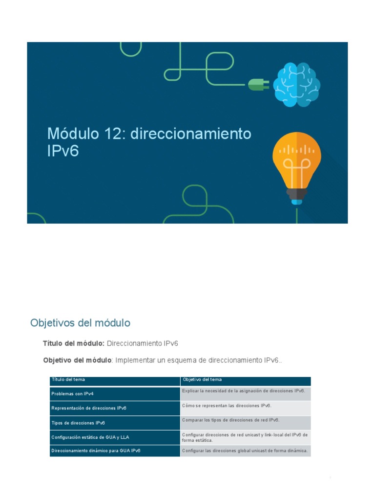 Mod 12 | PDF | Yo Pv6 | Enrutador (Computación)