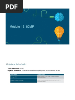 Módulo 13 - ICMP | PDF | Yo Pv6 | Redes de computadoras