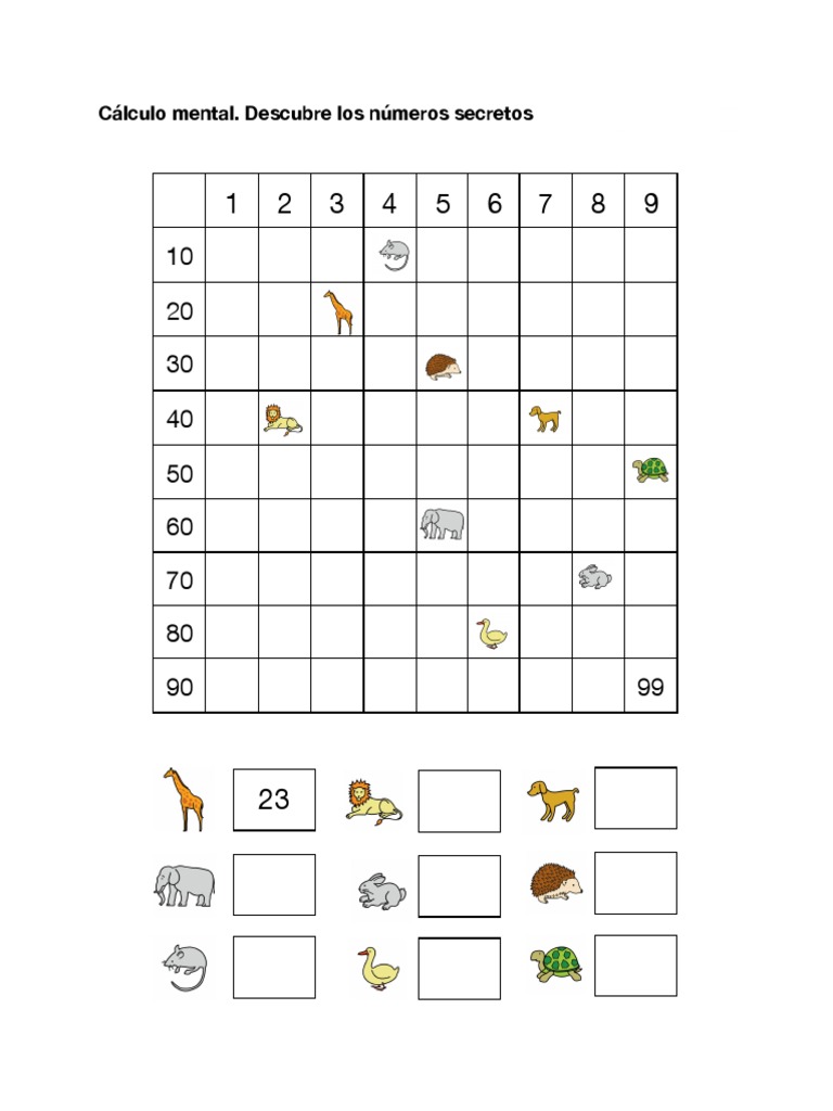 Descubre El Numero Escondido | PDF