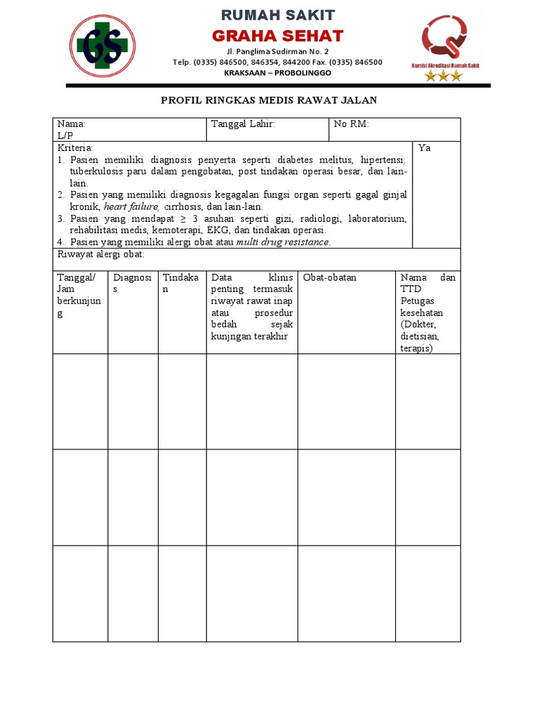 Formulir PRMRJ | PDF