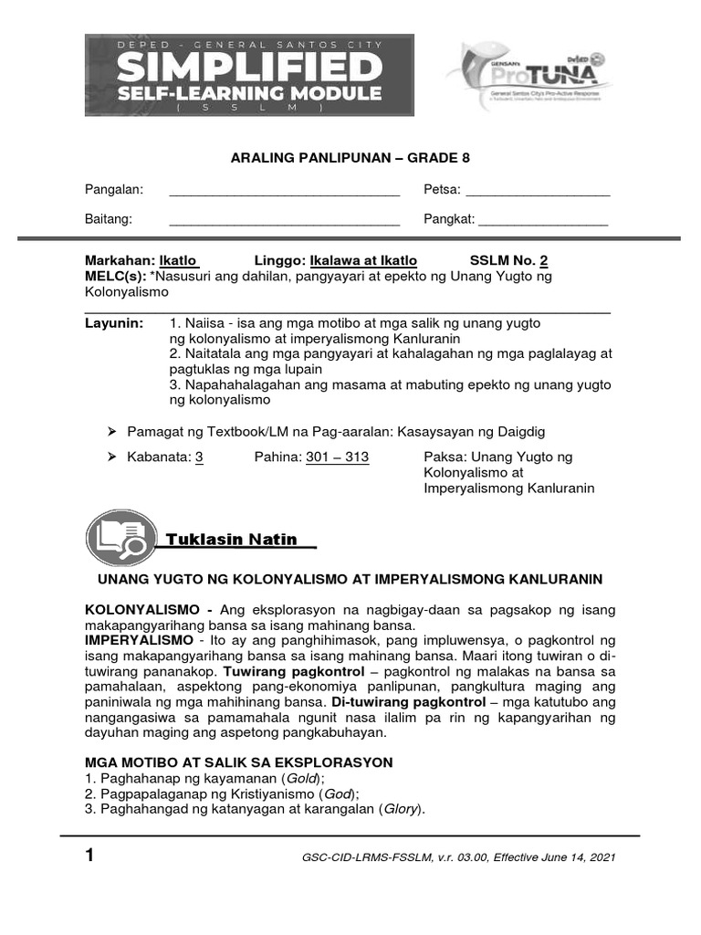 Tuklasin Natin | PDF