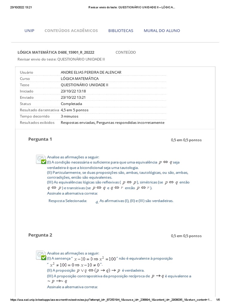 Logica Matematica UNIDADE II | PDF | Argumento | Lógica matemática
