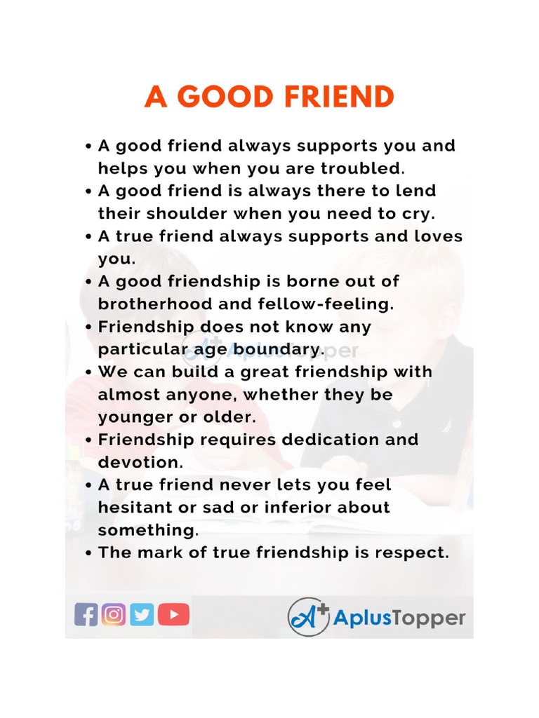 Good Friend | PDF