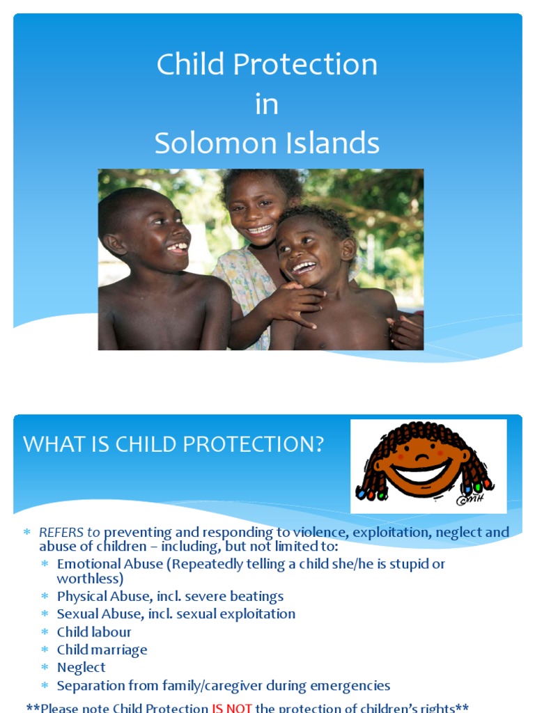 Child Protection Strategies in Solomon Islands | PDF | Child Abuse ...