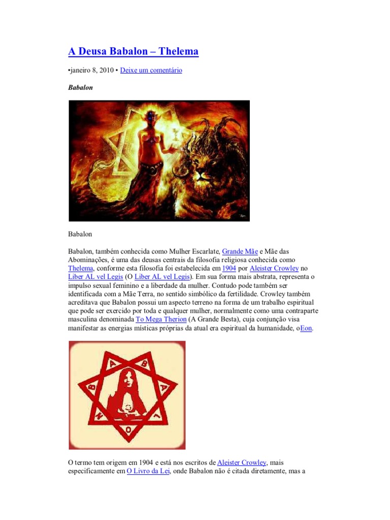 A Deusa Babalon | PDF
