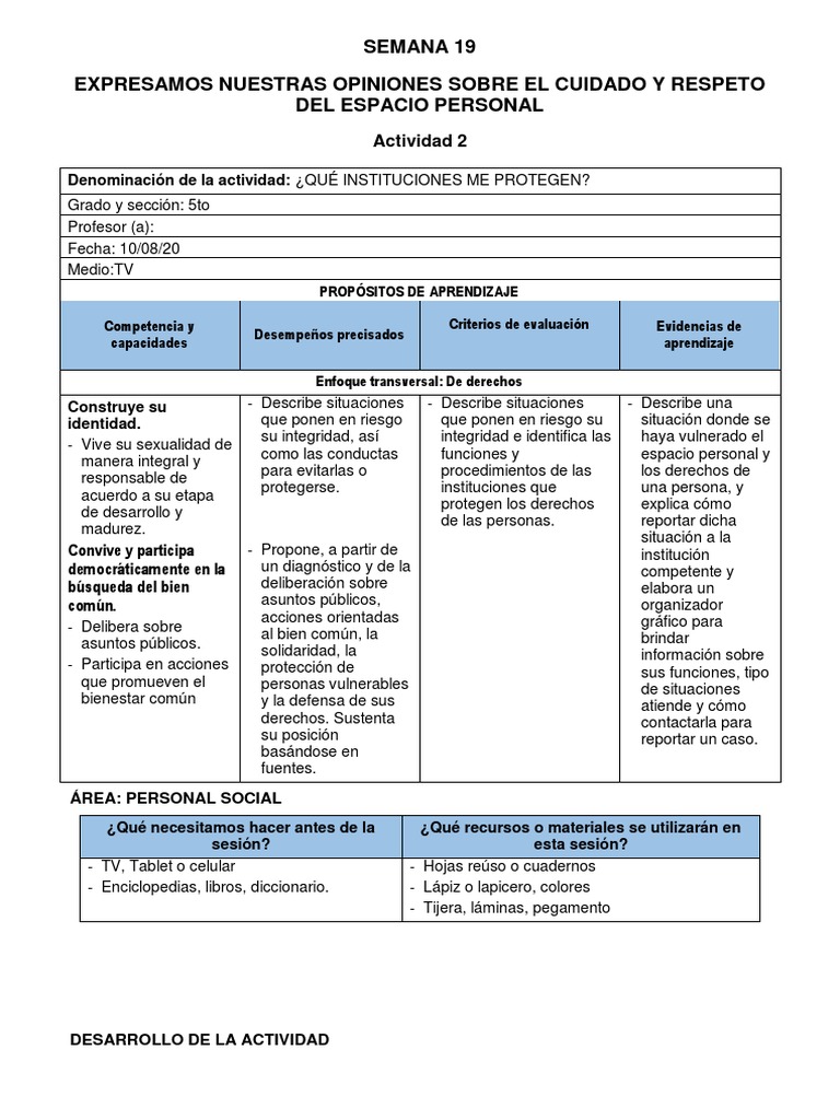 Semana 19 Lunes 10 de Agosto | Descargar gratis PDF | Violencia doméstica | La violencia contra ...
