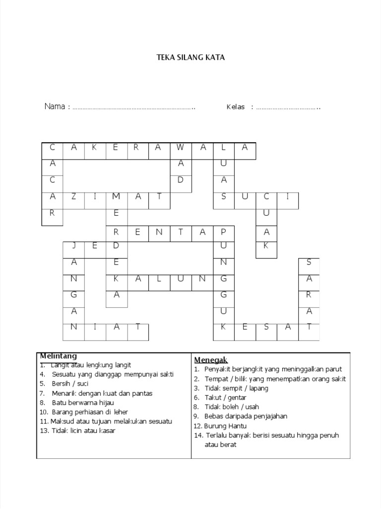 Teka Silang Kata Bahasa Melayu - Compress | PDF