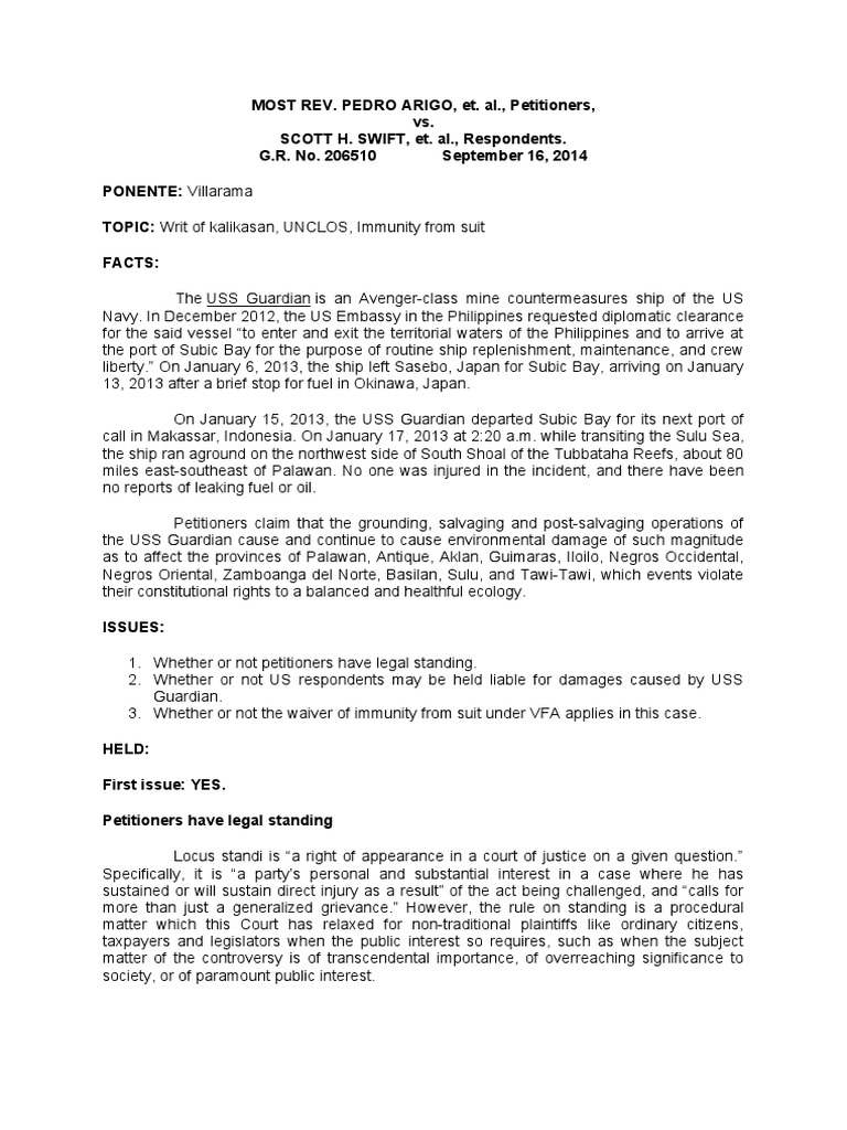 USS Guardian grounding case establishes UNCLOS exceptions to sovereign ...