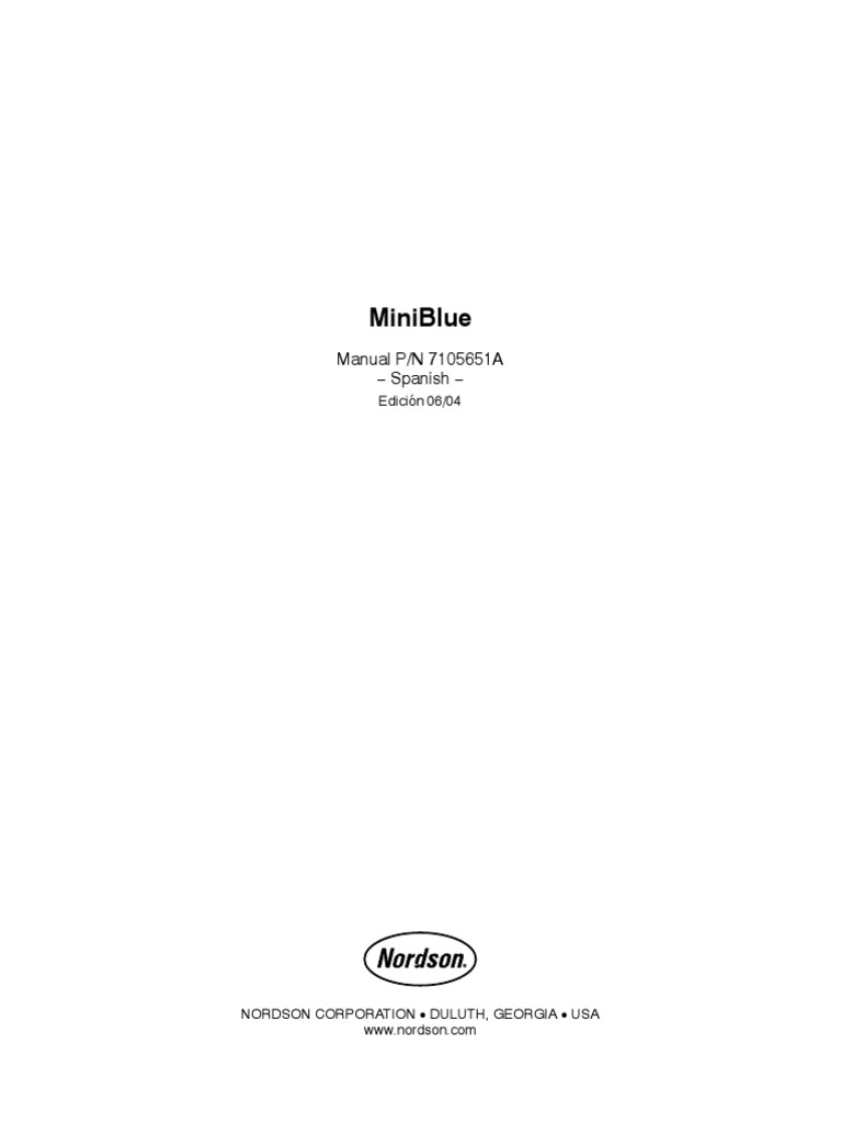 NORDSON MINI Blue 4 | PDF | Secondary Sector Of The Economy | Materials