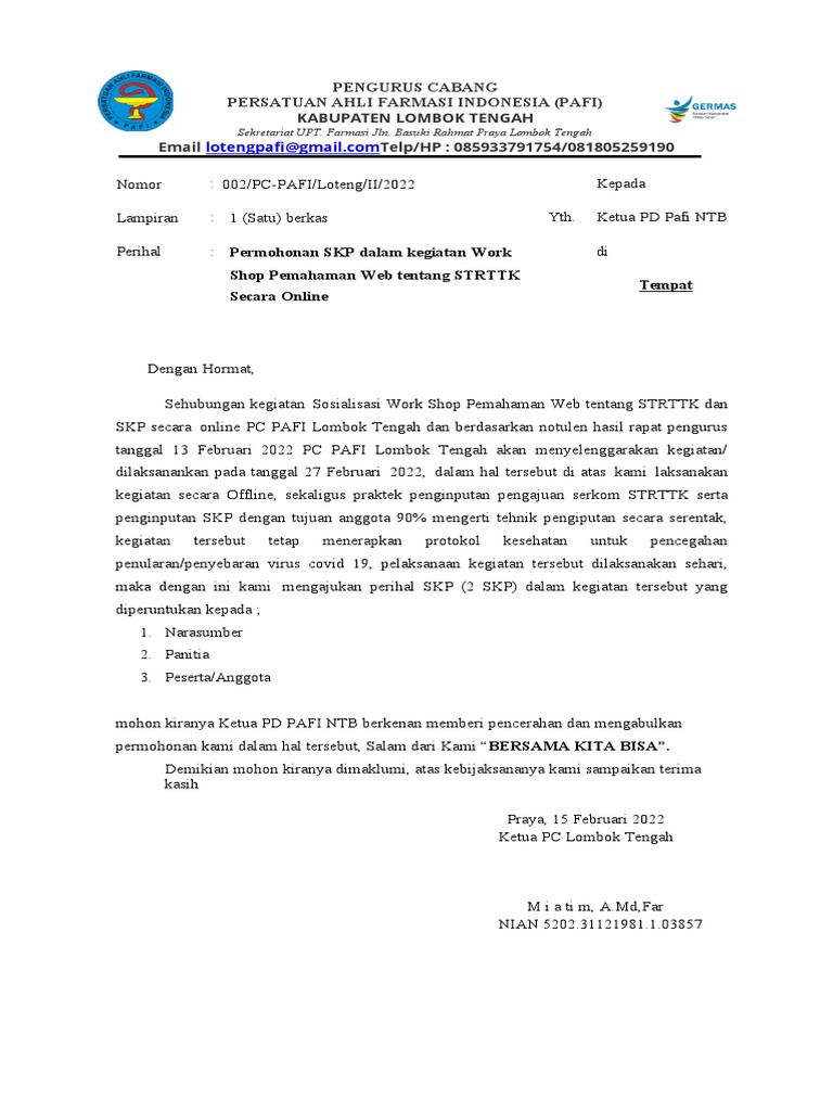 Proposal Kegiatan HUT Pafi Ke 76 Tahun 2022 | PDF Proposal Kegiatan HUT Pafi Ke 76 Tahun 2022 | PDF