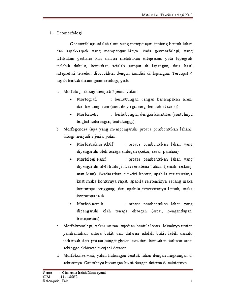 Petrologi Dan Geomorfologi | PDF