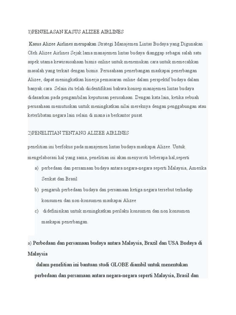 Ringkasan Kasus Alizee | PDF