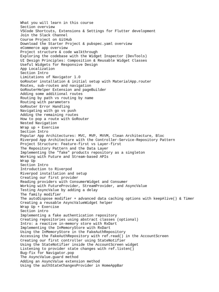 A Comprehensive Guide to Building an E-Commerce App with Flutter and Riverpod | PDF | Mobile App ...