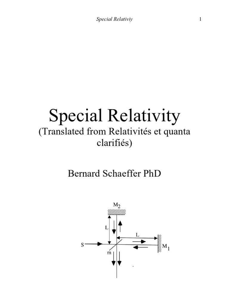 Special Relativity Explained | PDF | Special Relativity | Luminiferous ...