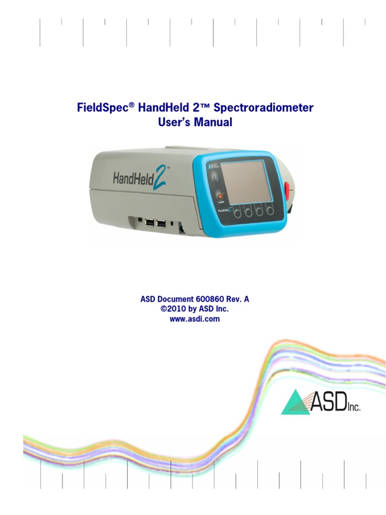 FieldSpec HandHeld 2 - User Manual | PDF | Electrical Connector | Power Supply