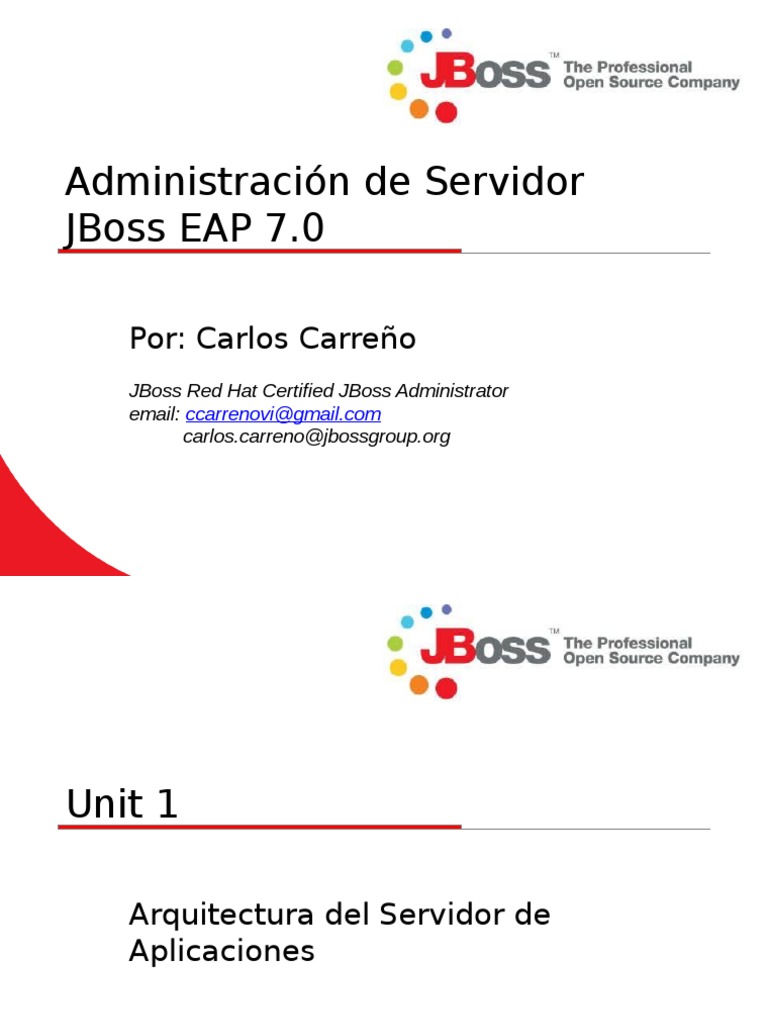 Administración de Servidor Jboss Eap 7.0: Por: Carlos Carreño | PDF