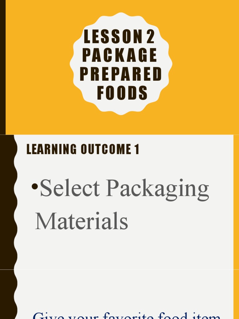 Cookery 9 - Food - Packaging | PDF | Packaging And Labeling | Recycling