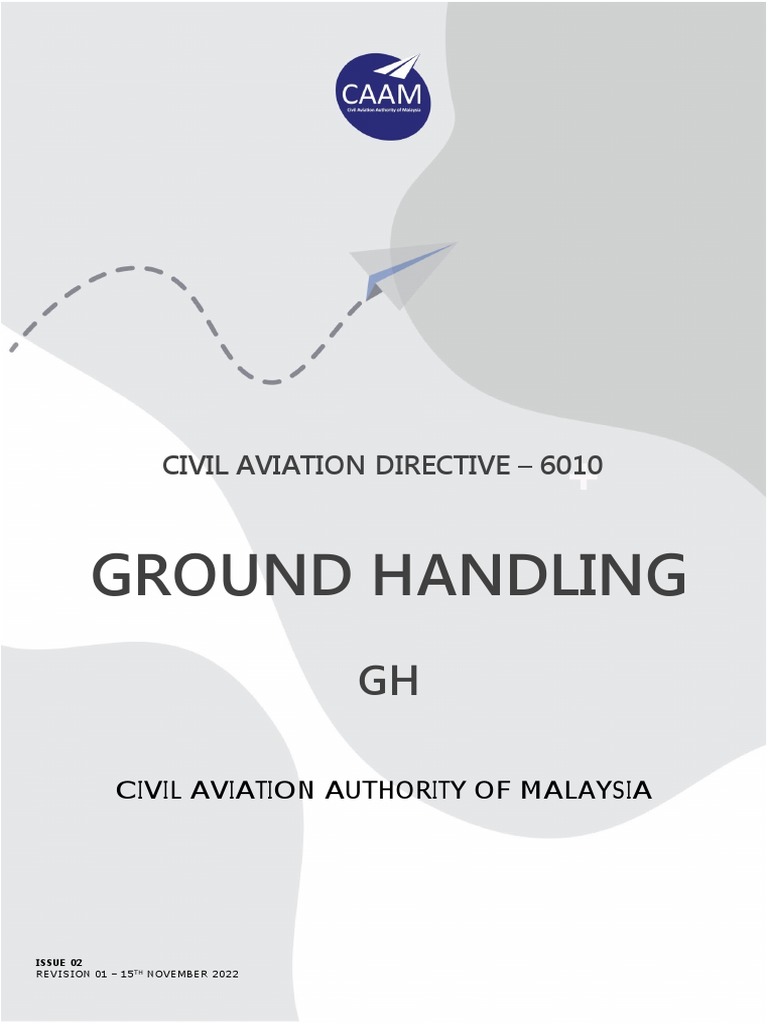 CAD-6010-Ground-Handling-GH-ISS02_REV01 | PDF | Airport | Dangerous Goods