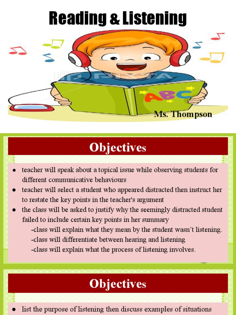 Reading & Listening (Communication Skills 6th Form) | Download Free PDF ...