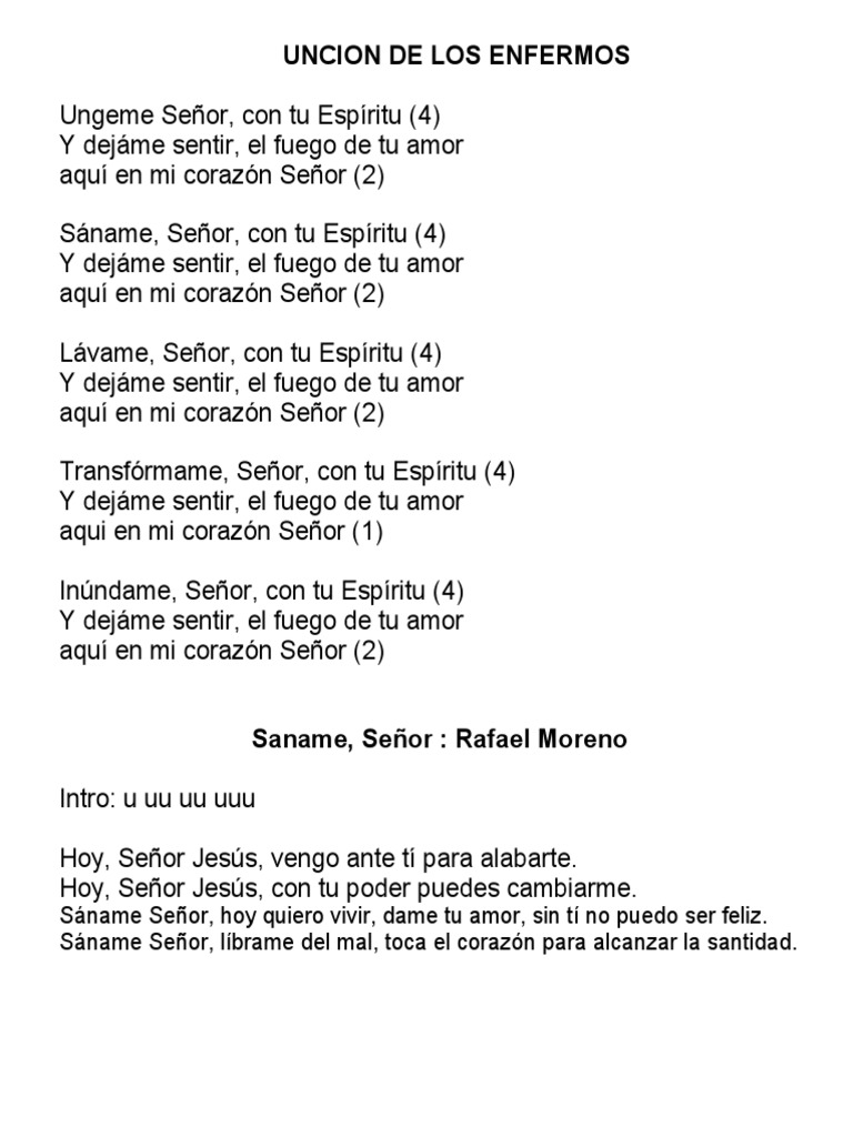 Saname, Señor: Rafael Moreno | PDF | Amor | María, madre de Jesús