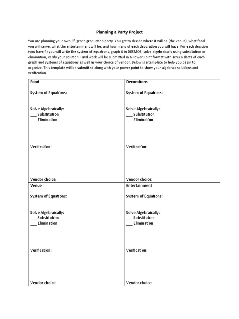 Project Systems of Equations | PDF | Equations | Mathematics