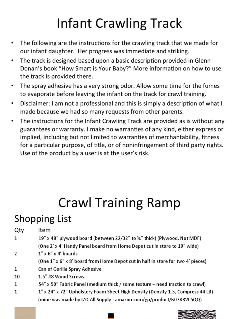 Crawling Track Instructions English | PDF | Adhesive | Plywood