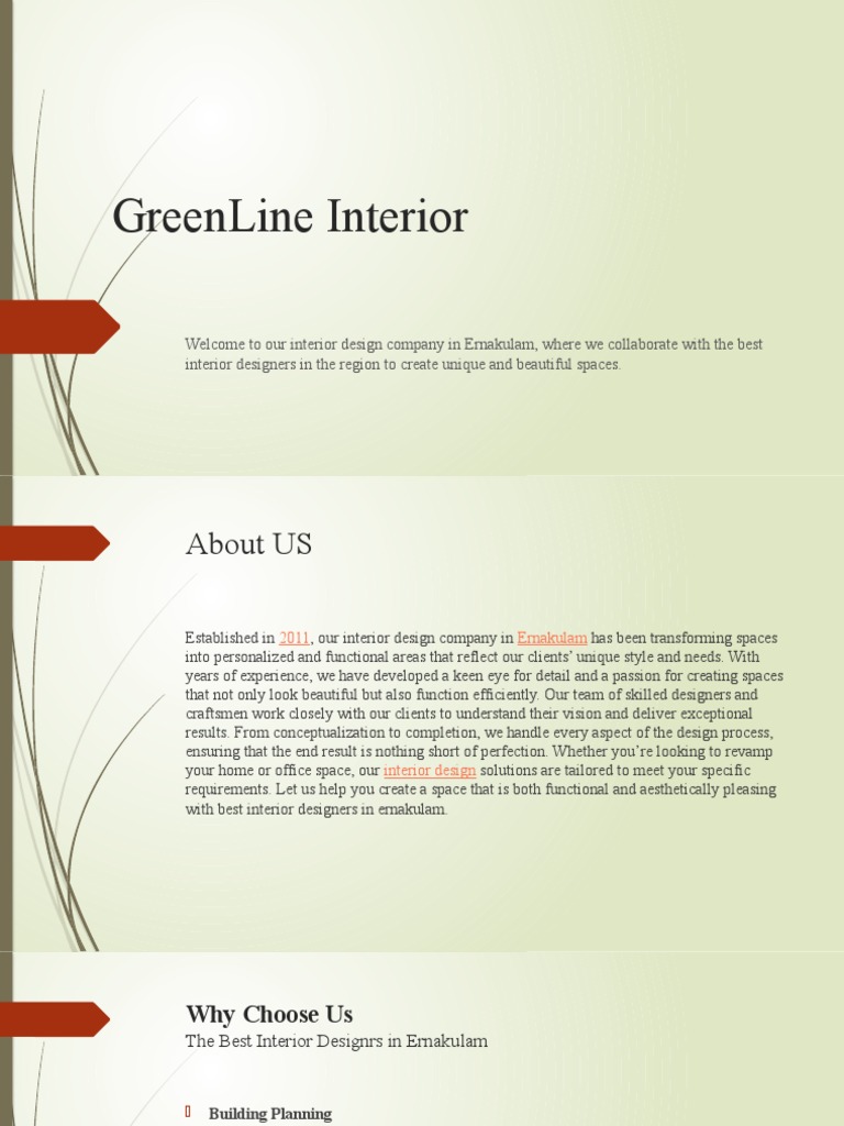 GreenLine Interior Design Services | PDF
