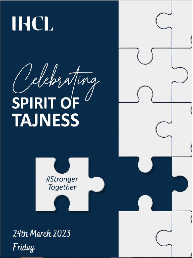 Spirit of Tajness - 24th March 2023 | PDF | Career & Growth | Wellness