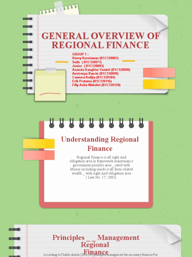 General Overview of Regional Finance | PDF | Debits And Credits ...