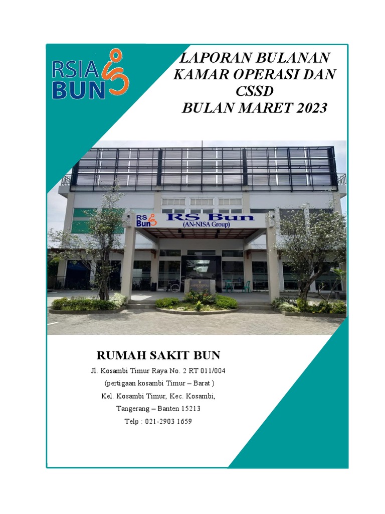 Laporan Operasi RS BUN Maret 2023 | PDF