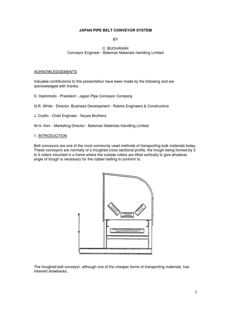 11.japan Pipe Belt Conveyor System | PDF | Belt (Mechanical ...