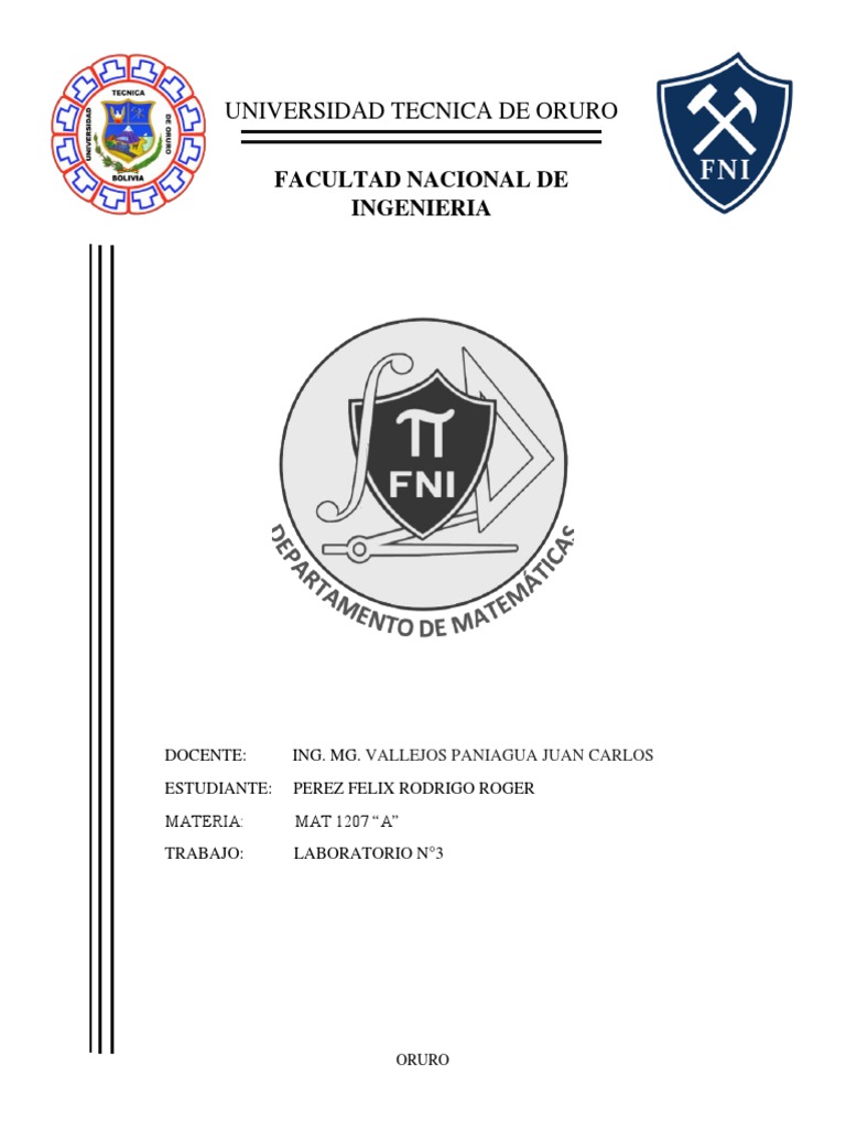 Lab 3 Caratula | PDF