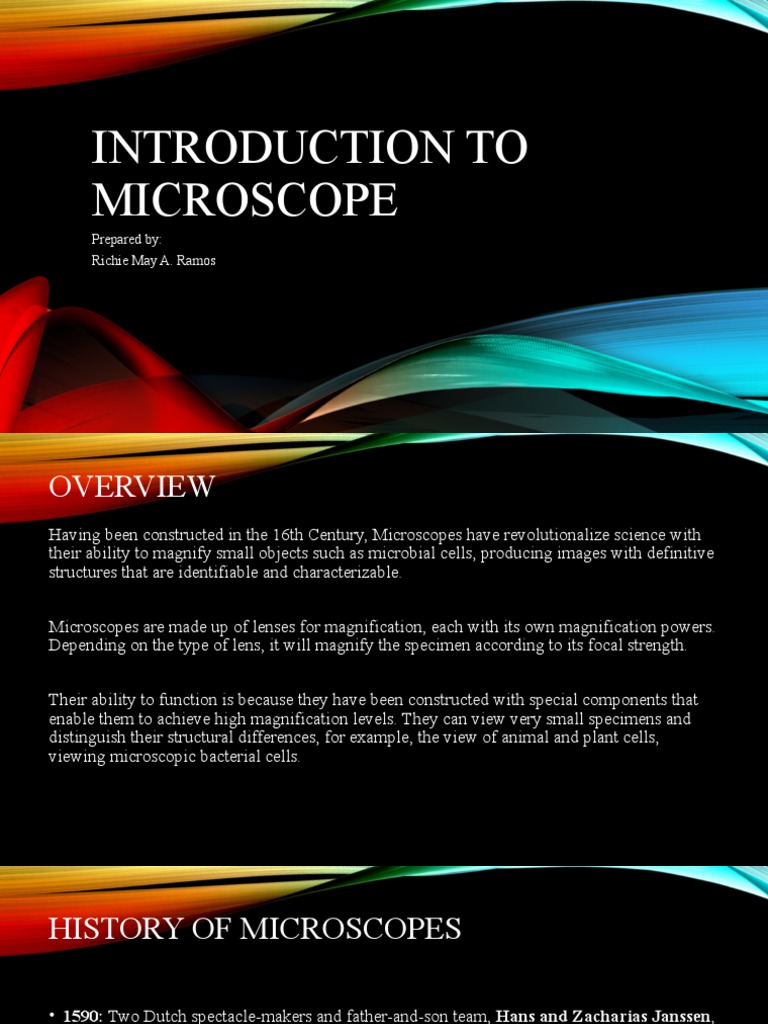 Introduction To Microscope | PDF | Microscope | Electromagnetism