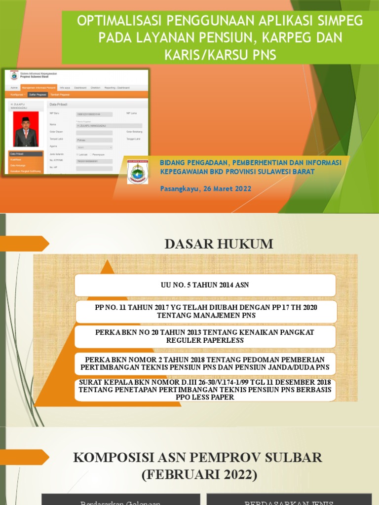 Materi Optimalisasi SIMPEG 2000 | PDF