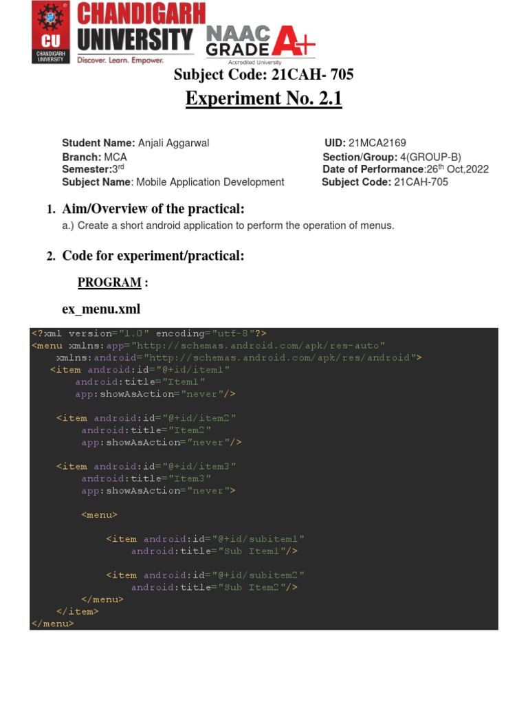 Worksheet 2.1 | PDF | Android (Operating System) | Computing