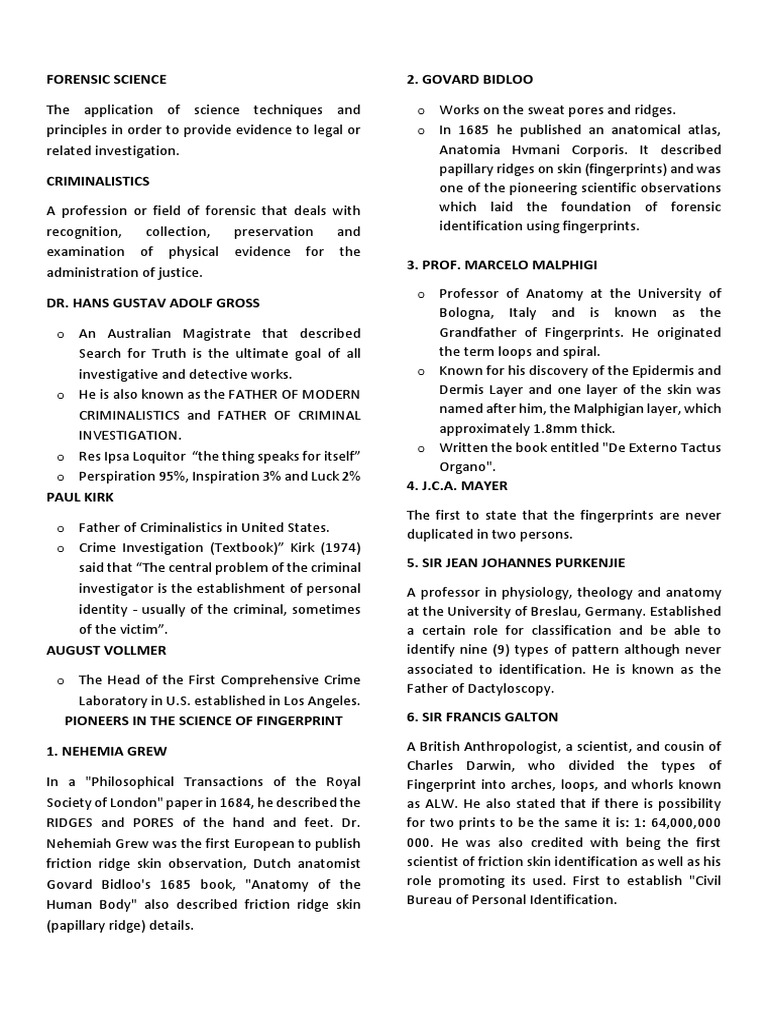Personal Identification Techniques | PDF | Fingerprint | Skin