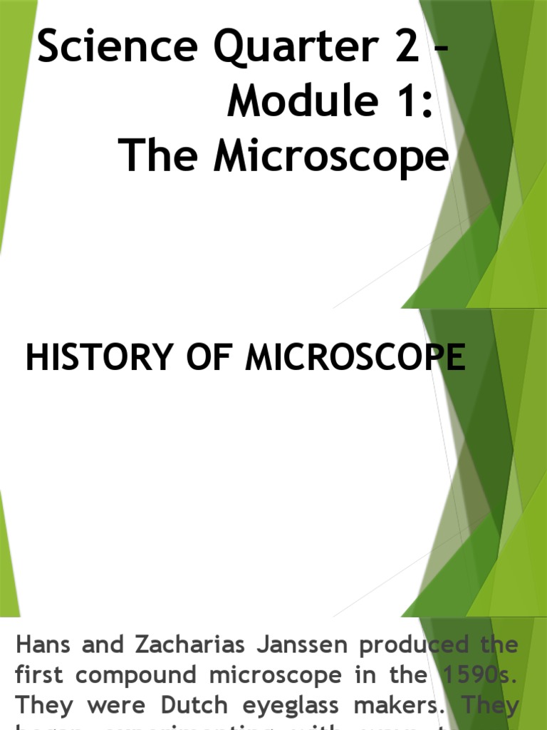 Science Quarter 2 - Module 1 MICROSCOPE | PDF | Microscope | Electromagnetism