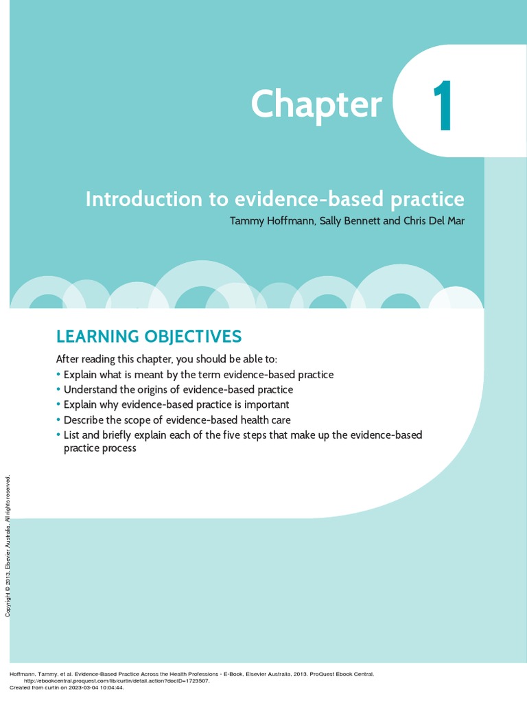Introduction To Evidence-Based Practice: Learning Objectives | PDF ...