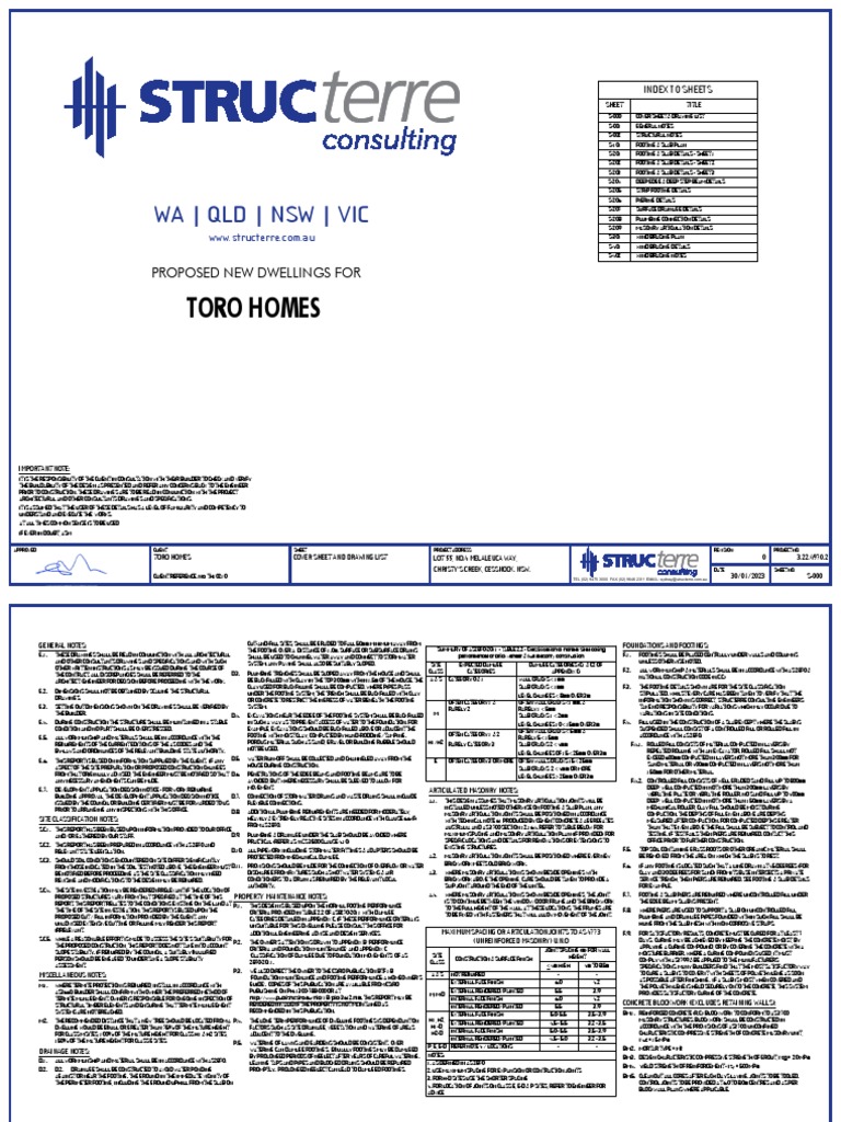 Structural Plans for Builders | PDF | Concrete | Structural Steel