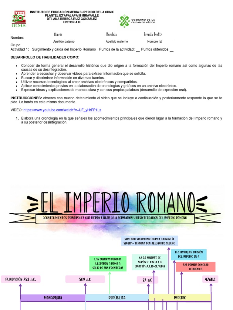 El Imperio Romano | PDF | imperio Romano | Roma antigua